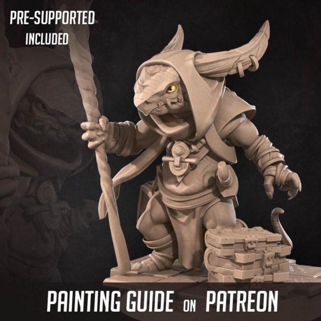 Nikko - the Kobold Cleric - 25mm Base Mini - Bite the Bullet - Kobold ...