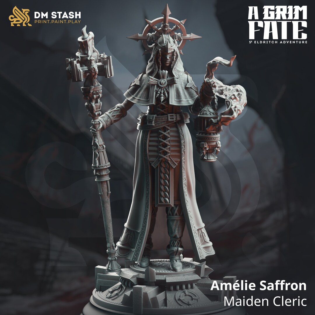 Amélie Saffron – Maiden Cleric - 75mm/bust - DM Stash - A Grim Fate ...