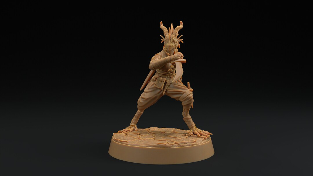 Nyxia Shadowblade - Dragonborn Rogue - 32mm Base - Dragon Trapper Lodge ...