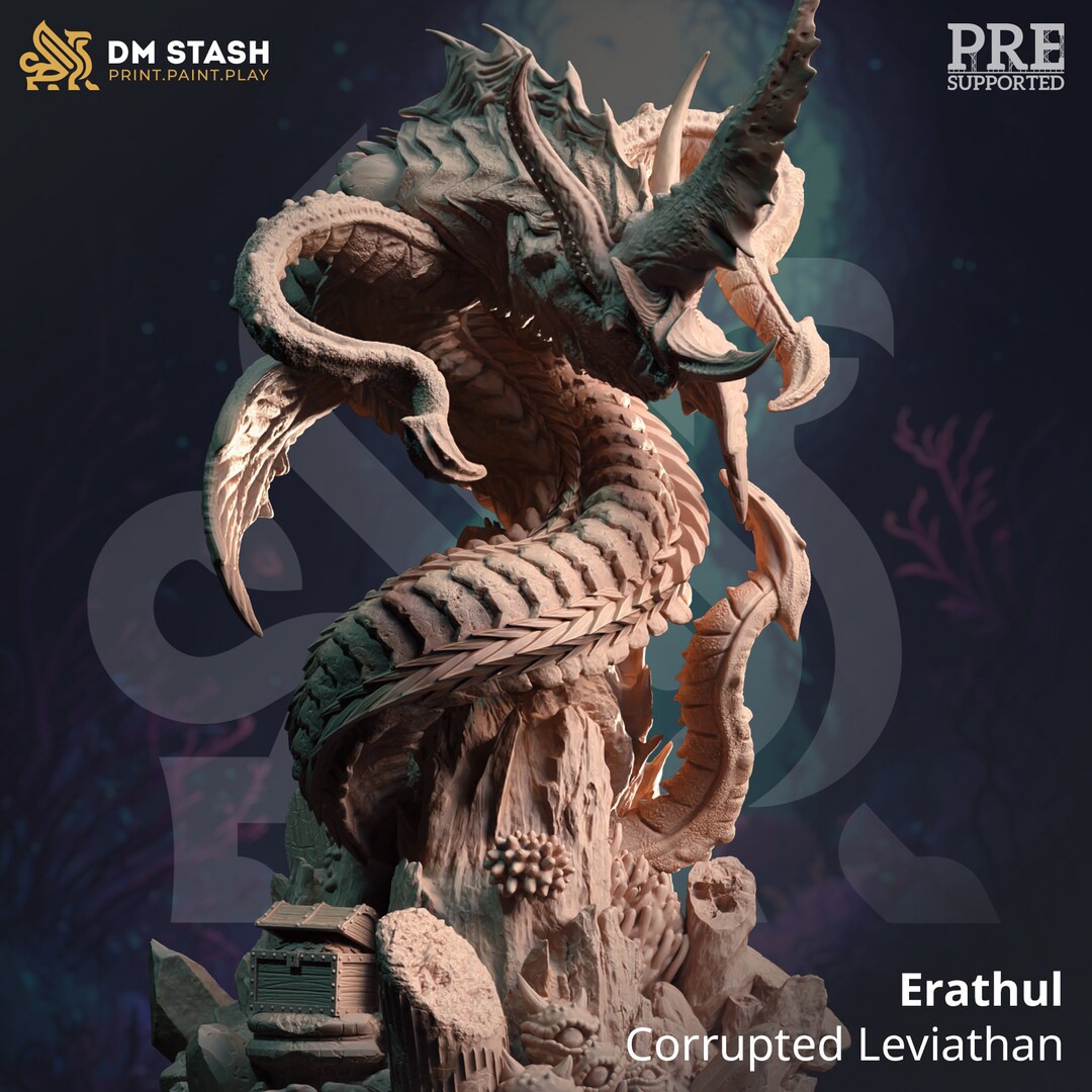 Erathul - Corrupted Leviathan - Large Figure - DM Stash - Tabletop ...