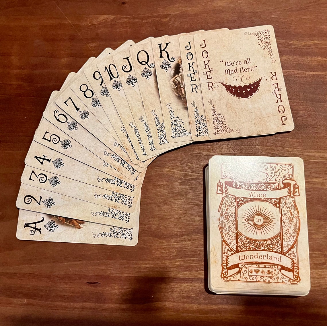 ALICE in Wonderland DECK of CARDS - Etsy