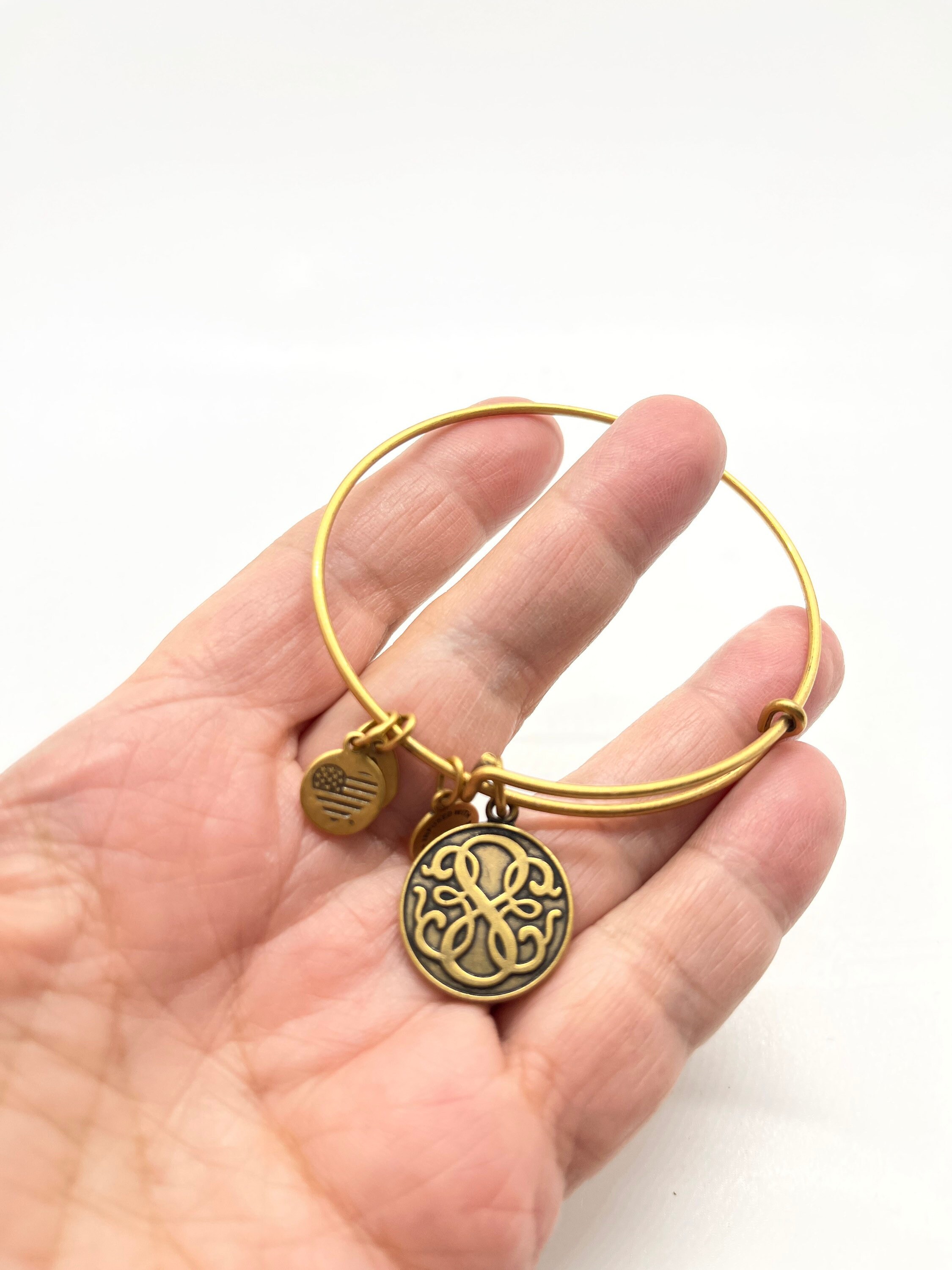 Alex and Ani Tree of Life Goldtone Bracelet - Etsy