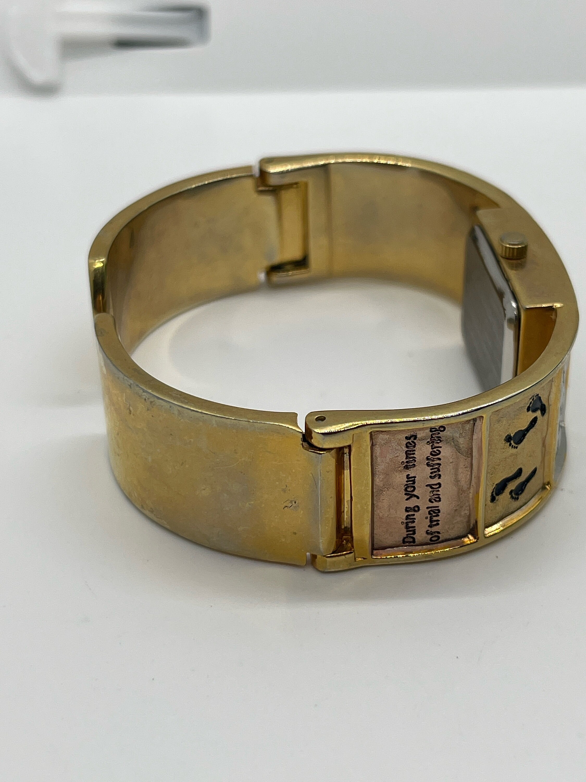 Vintage Christian Footprints Watch - Etsy