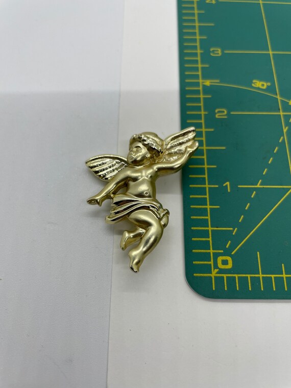 Vintage AJC signed angel pin - Gem
