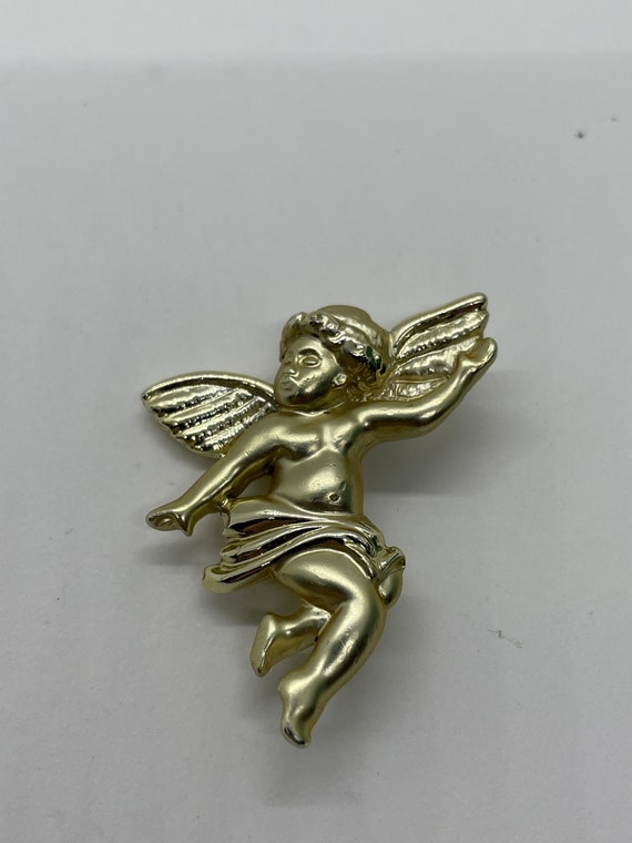 Vintage AJC signed angel pin - Gem