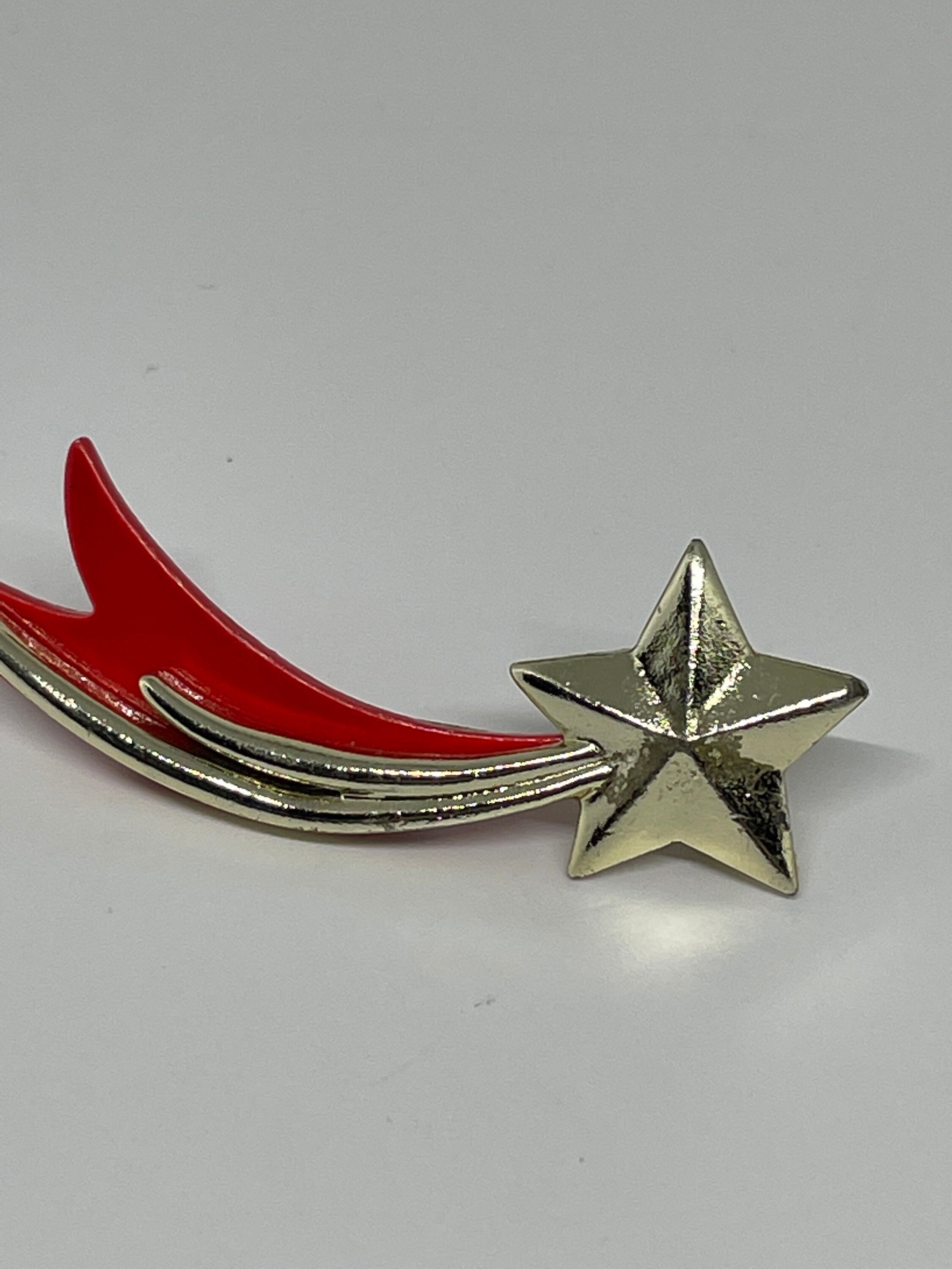 Vintage Shooting Star Pin - Etsy