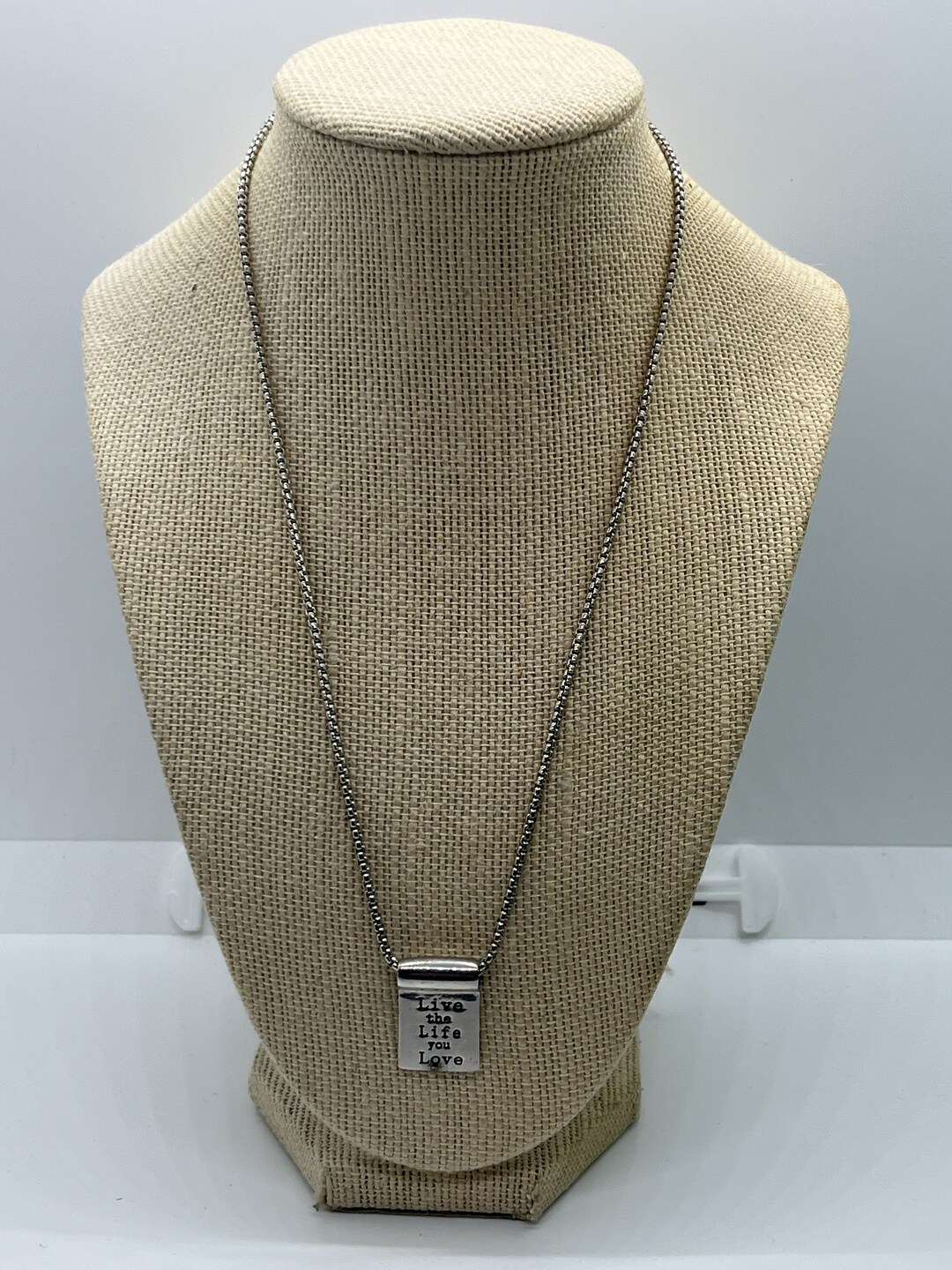 Double Sided Love the Life You Live Necklace - Etsy