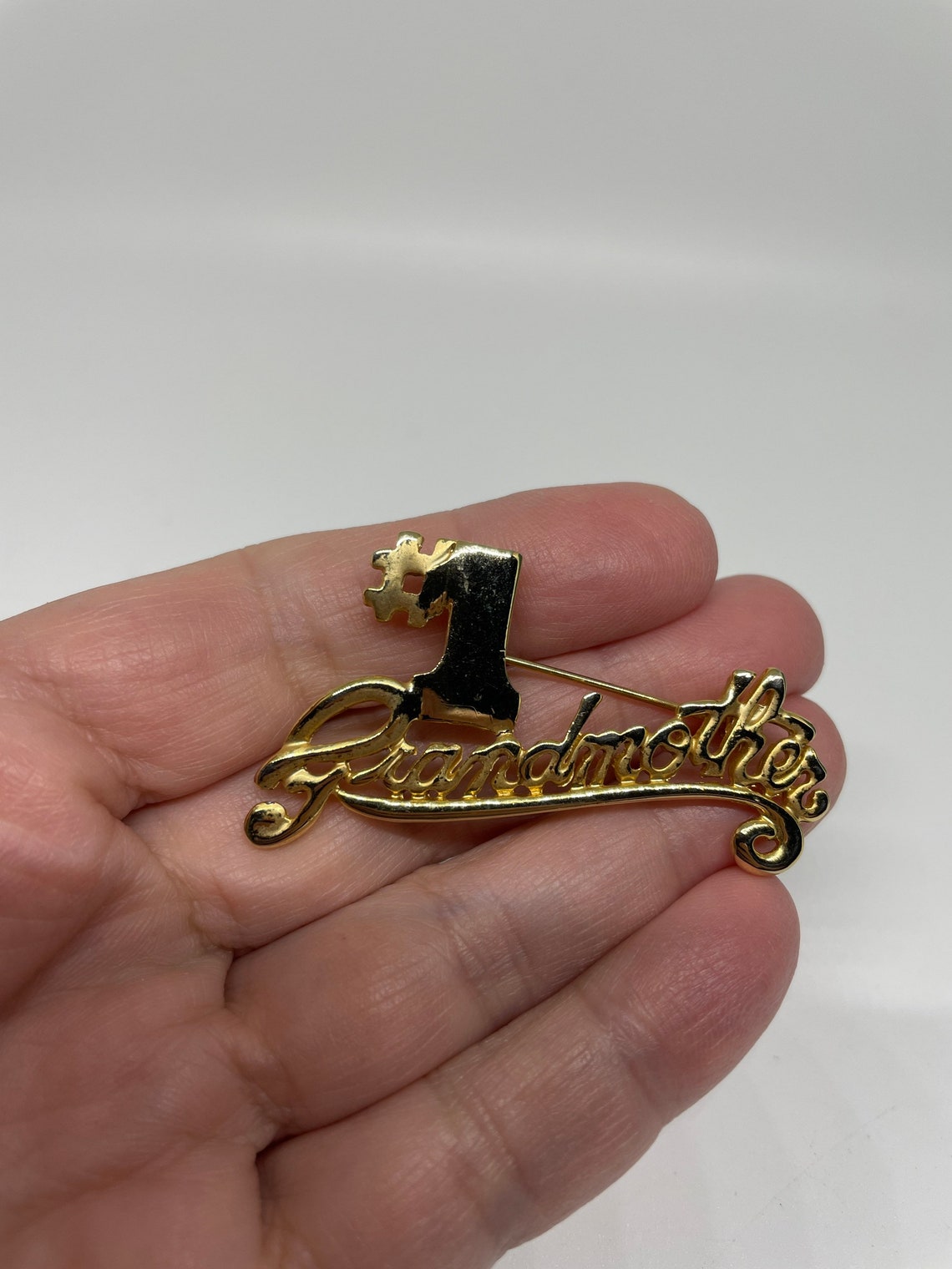 Vintage 1 Grandmother Pin - Etsy