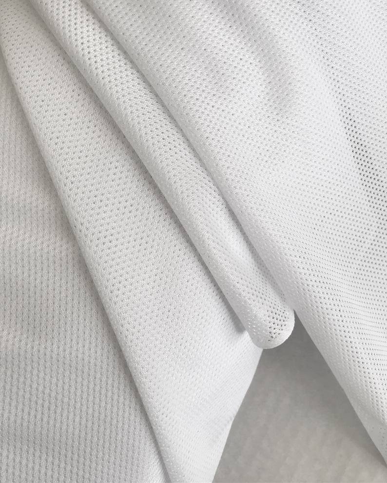 White Sports Mesh Fabric - Etsy
