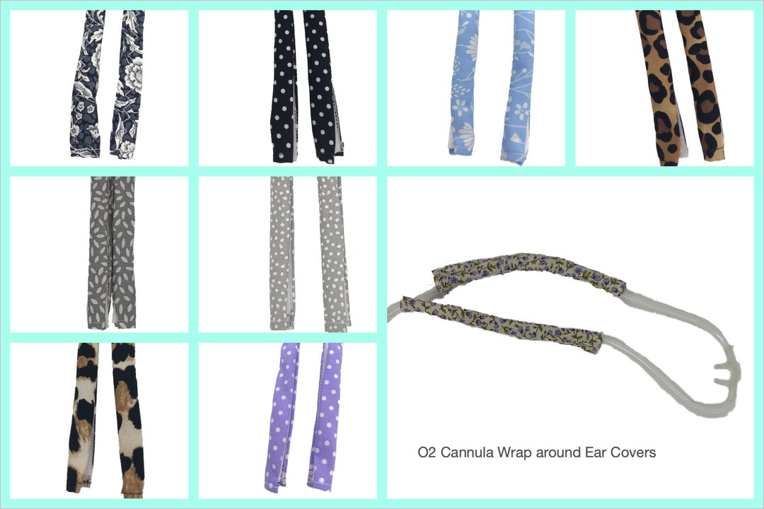 1x Pair Nasal Spec O2 Oxygen Cannula Over Ear Wrap Covers ONLY to Help ...