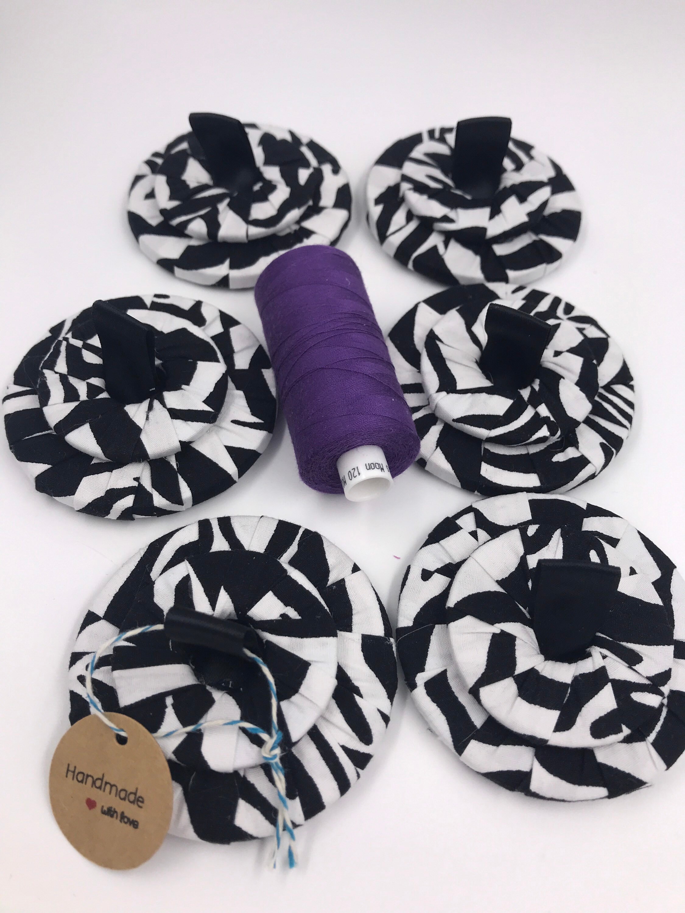Craft Supplies & Tools Tools Set of 6 Hand wrapped Fabric Steel Sewing ...