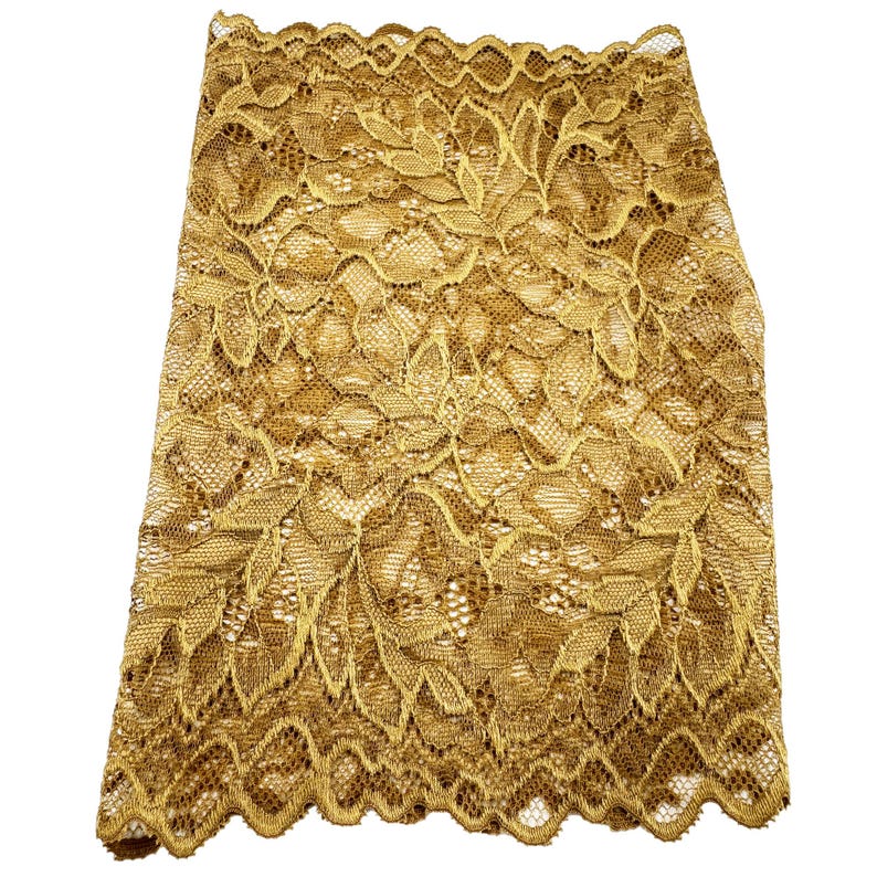 L7" Lined Gold Stretch Lace Cover for Chemo-cancer-diabetes Free Style ...