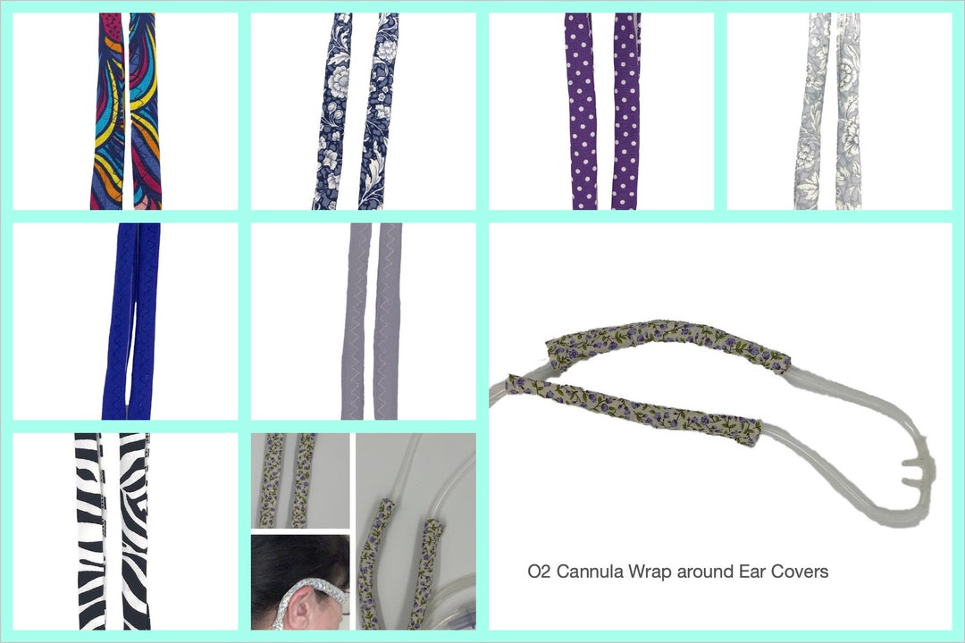 Pair Nasal Spec Oxygen Cannula Over Ear Wrap Covers ONLY to Help With ...