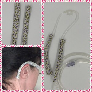 1x Pair Nasal Spec O2 Oxygen Cannula Over Ear Wrap Covers ONLY to Help ...