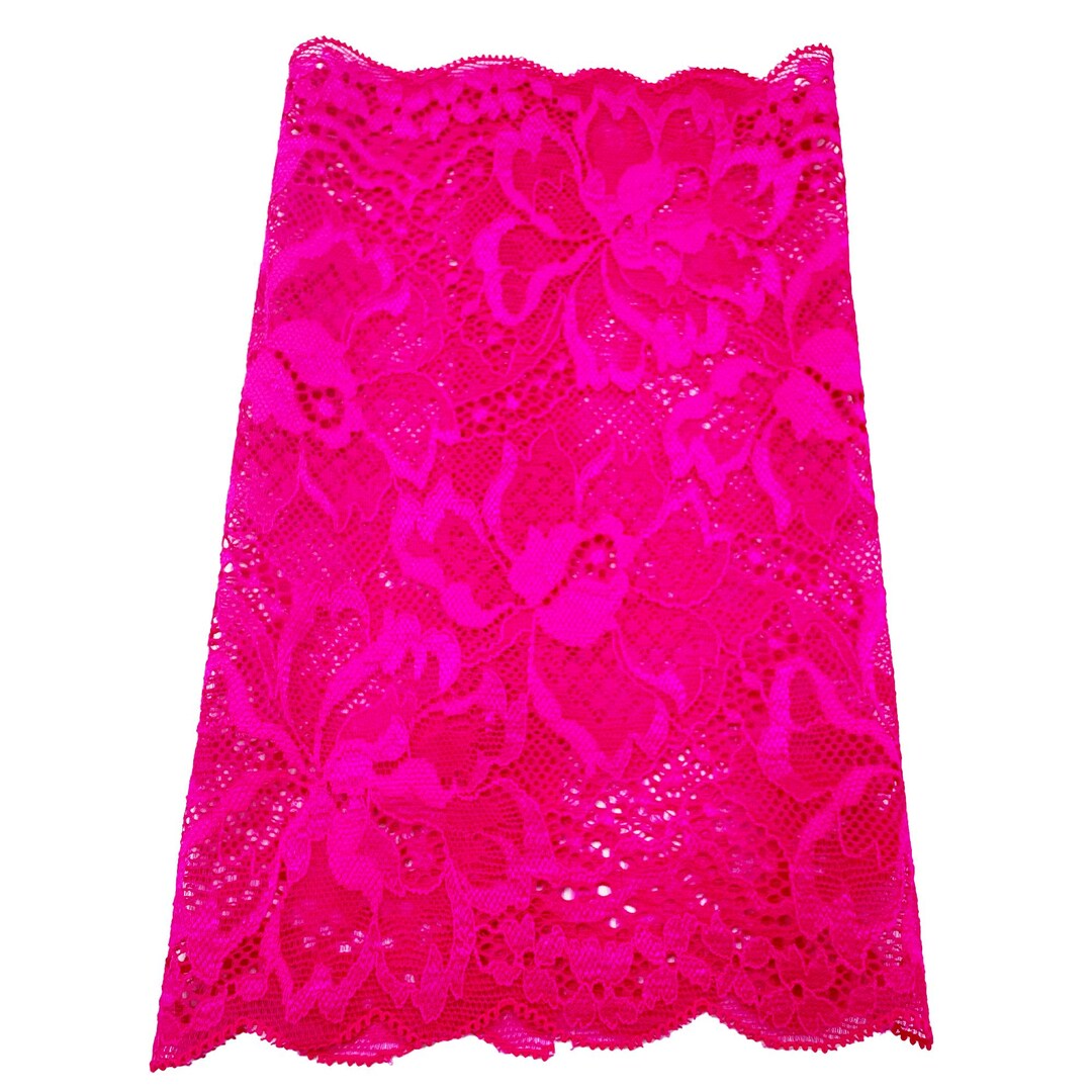 L8" Hot Pink Unlined Stretch Lace Cover for Chemo-cancer-diabetes Free ...
