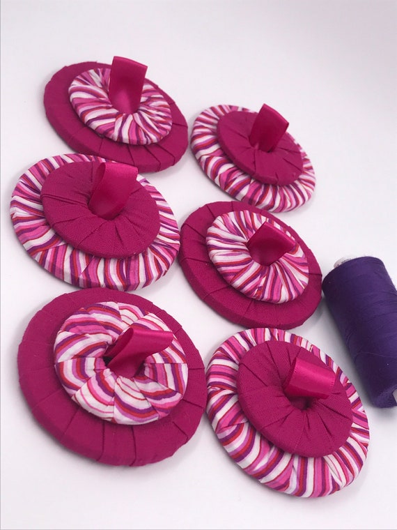 Craft Supplies & Tools Tools Set of 6 Hand wrapped Fabric Steel Sewing ...