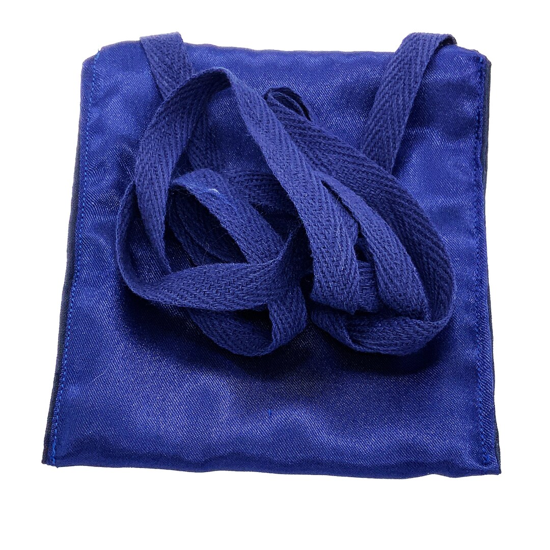 1 X Lined Navy Blue Satin Wiggly Bag for Teenagers/adults With 68cm ...