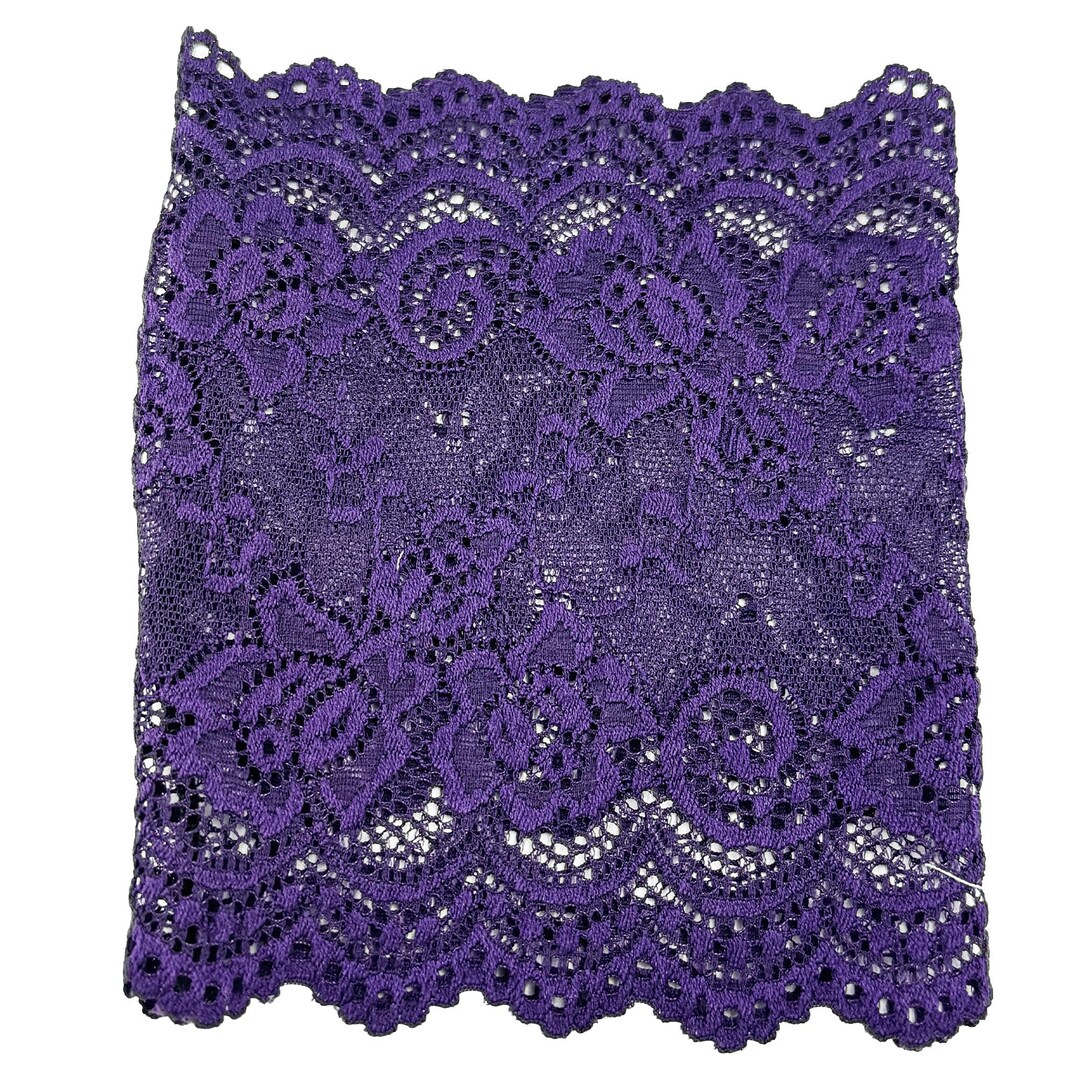 6" Lined Blue Stretch Lace Cover for Chemo-cancer-diabetes Free Style ...