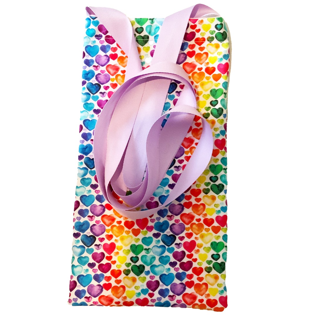 Multi Hearts Lined Cotton Syringe Driver Bags Approximately - Etsy