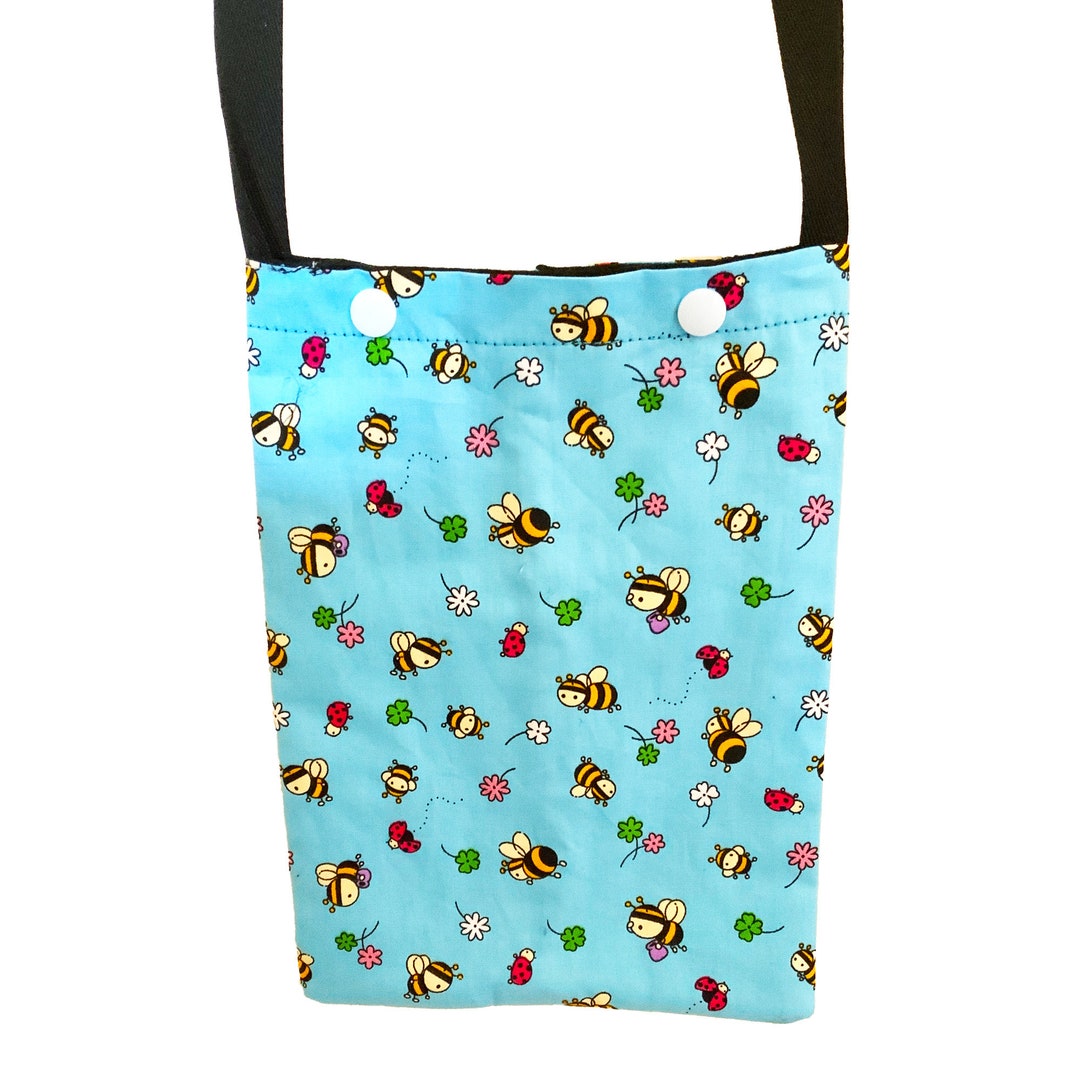 Bees - Lined Cotton Syringe Driver Bag Approx 11"x 8.5" - Etsy