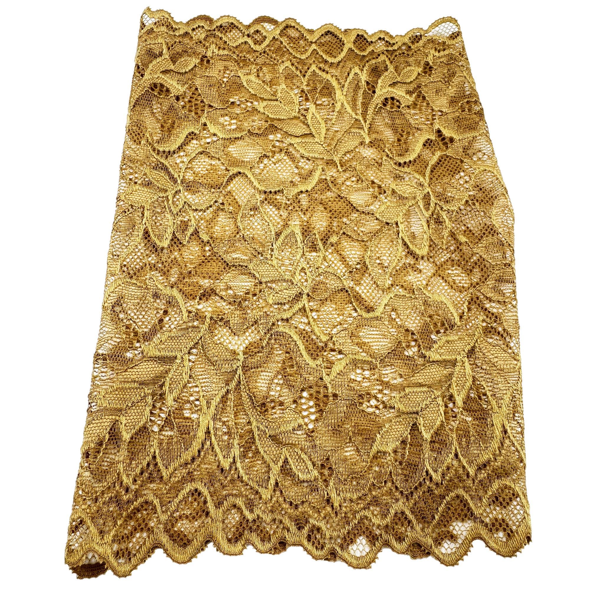 L7" Lined Gold Stretch Lace Cover for Chemo-cancer-diabetes Free Style ...