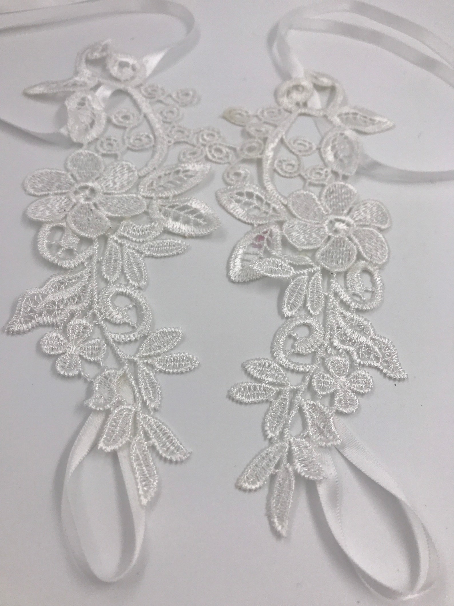 Beautiful Beach Bare Foot Lace Appliqué Footwear Decoration - Etsy UK