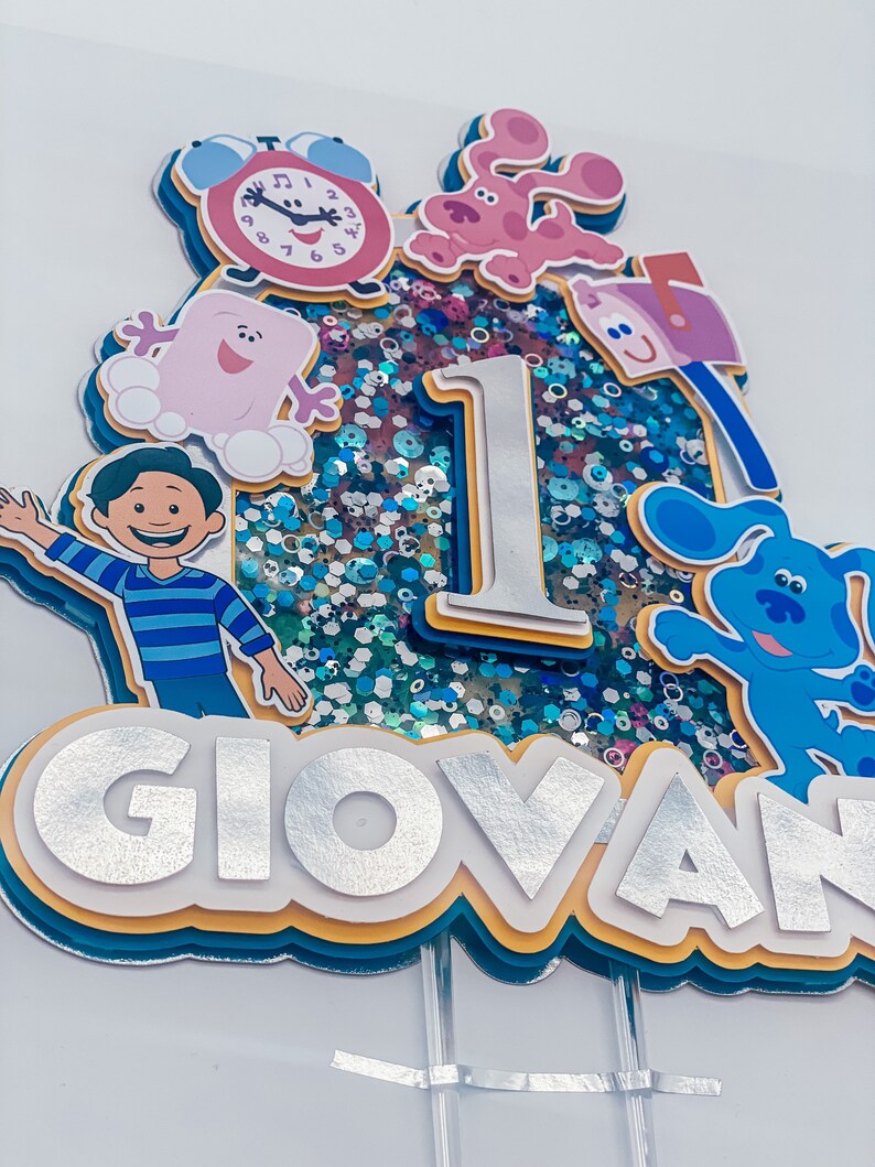 Blues Clues Inspired Cake Topper Girls Birthday Cake Topper - Etsy