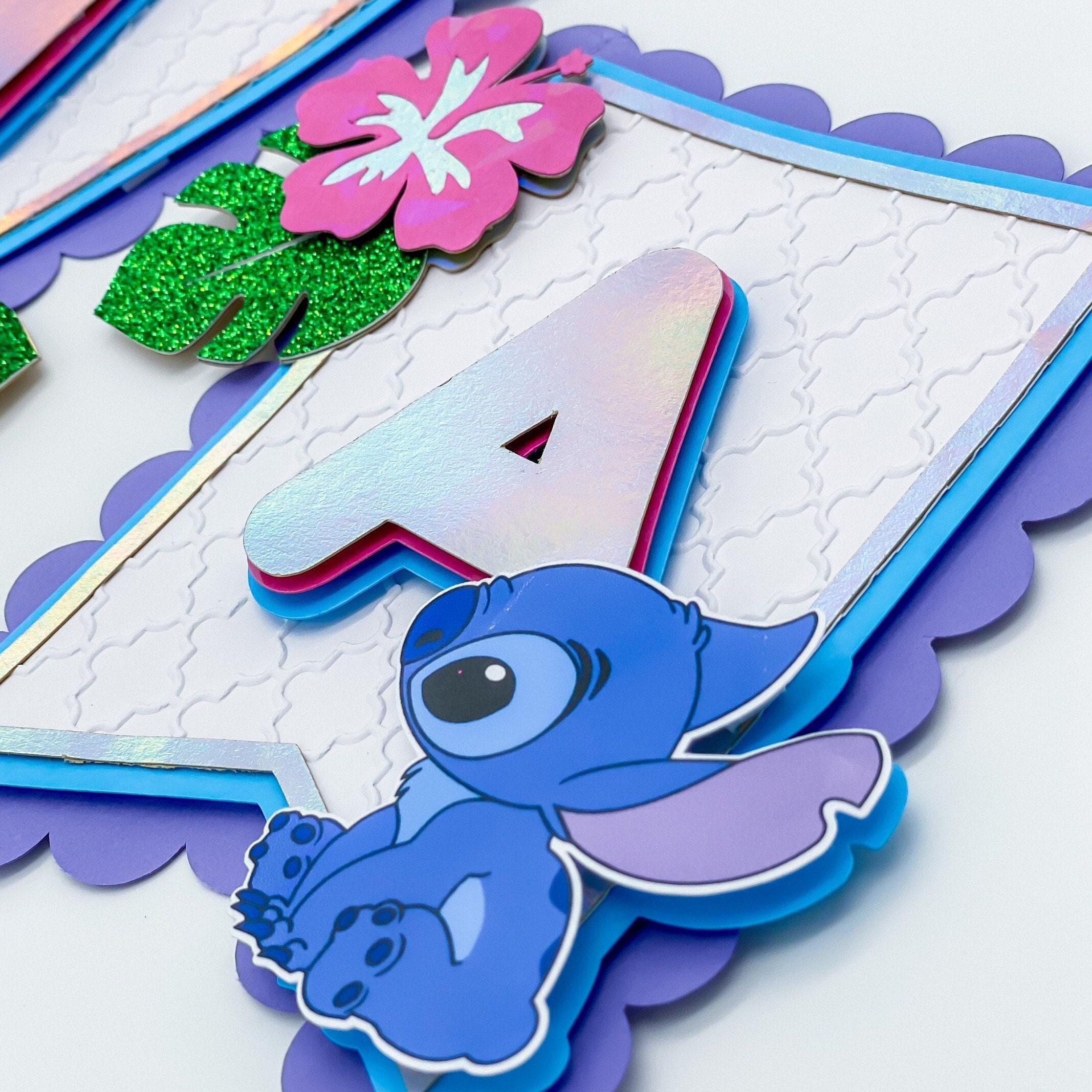 Stitch Inspired Birthday Banner Girls Birthday Banner Boys - Etsy