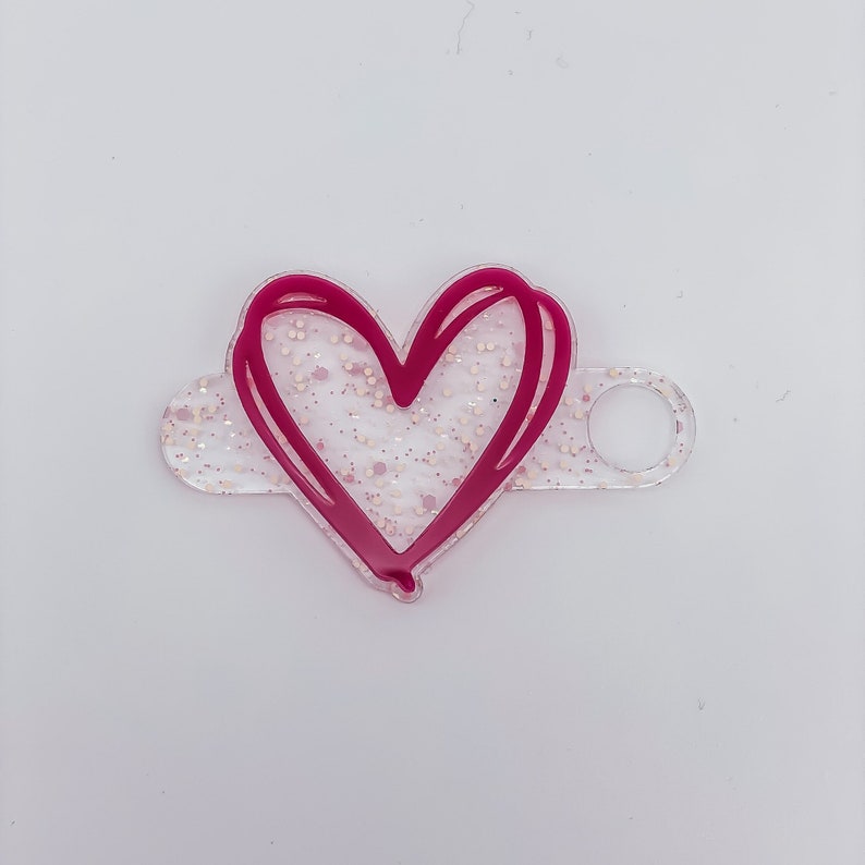 Pink Heart Stanley Topper, Acrylic Topper, Valentines Day Gifts - Etsy