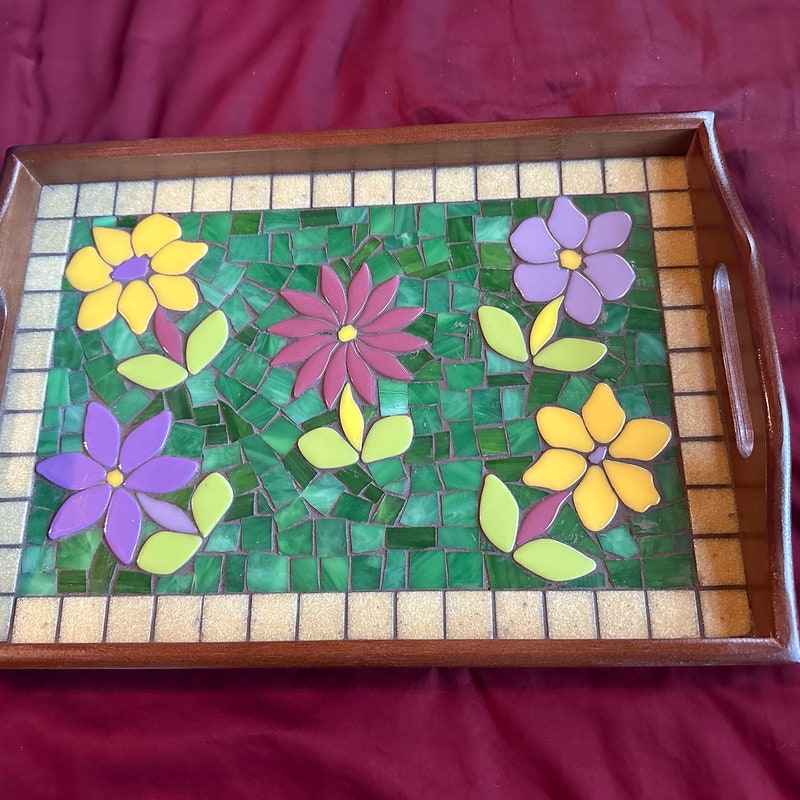 Mosaic Tray - Etsy