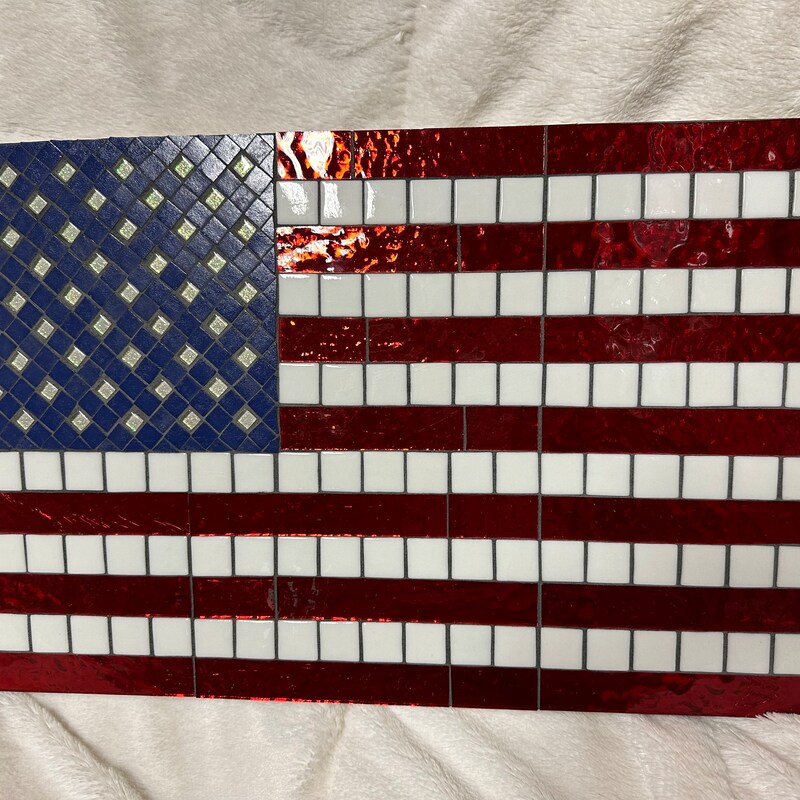 Mosaic American Flag - Etsy