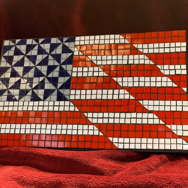 Mosaic American Flag - Etsy