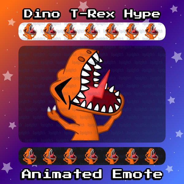 T Rex Animated Twitch Emotes - Etsy