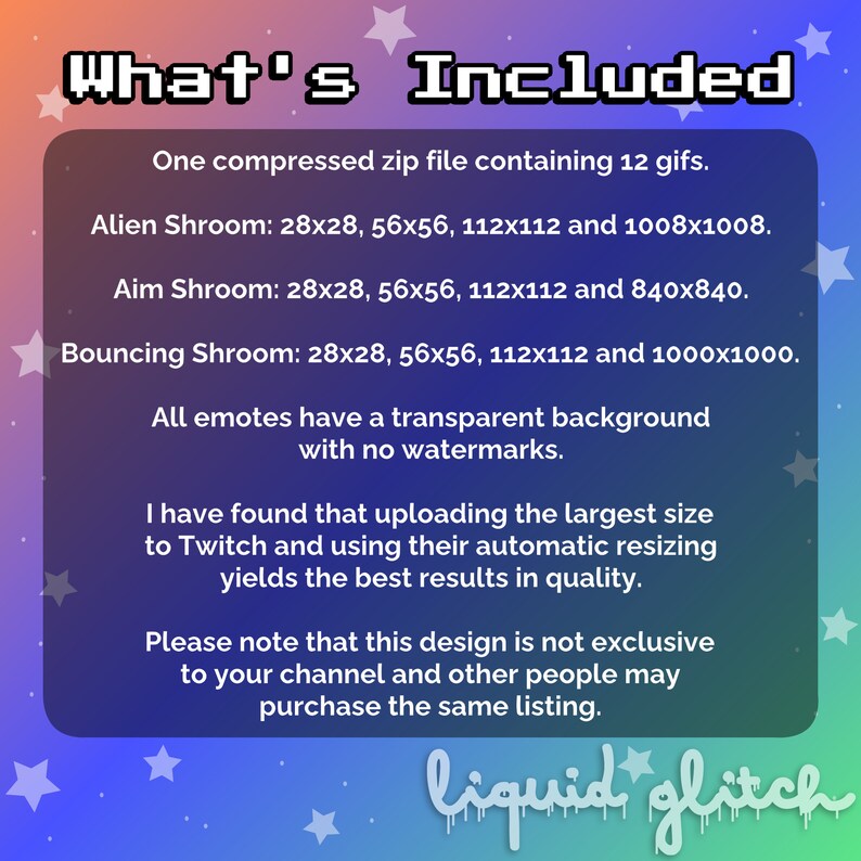 ANIMATED Emotes for Twitch & Discord - Alien Shroom Bundle - Colorful ...