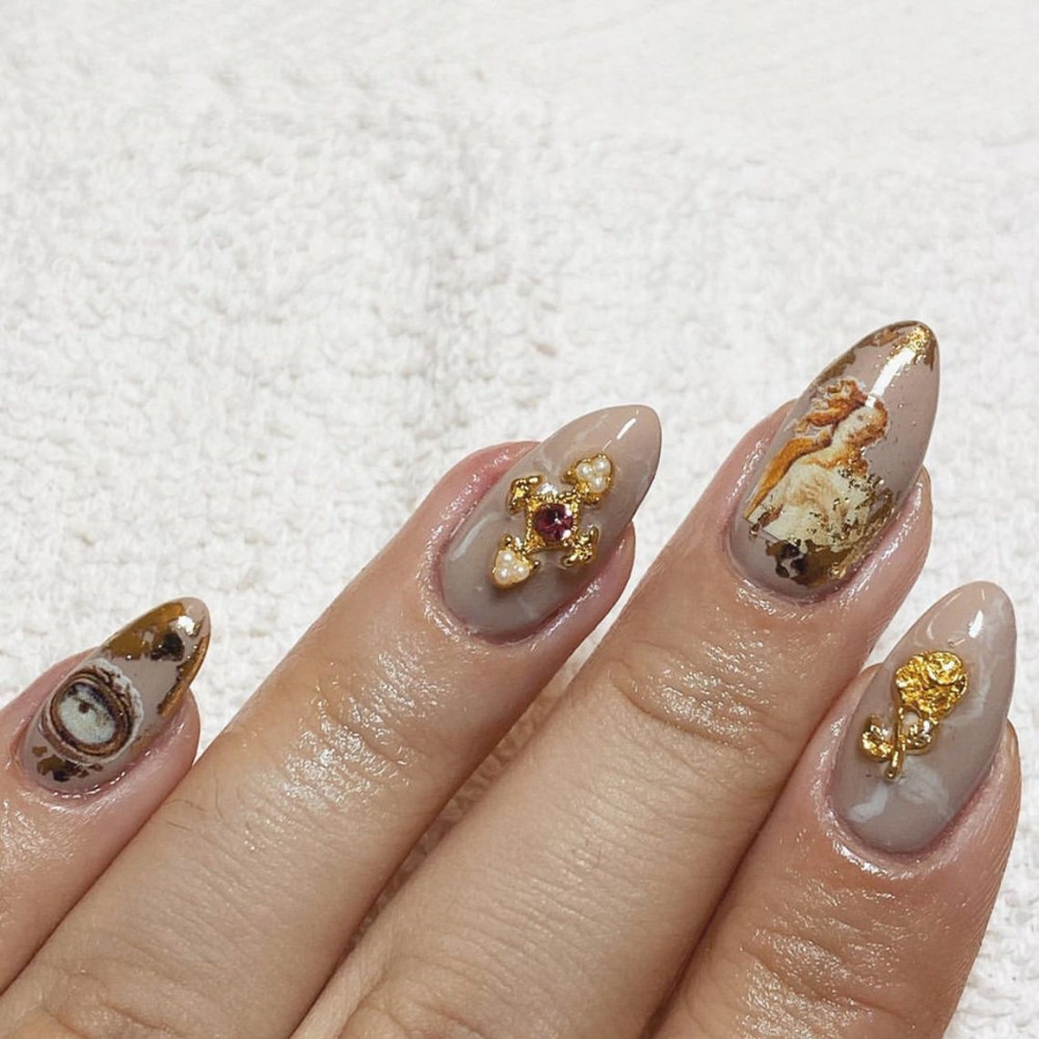 Renaissance Waterslide Nail Decal Set Vintage Venus - Etsy