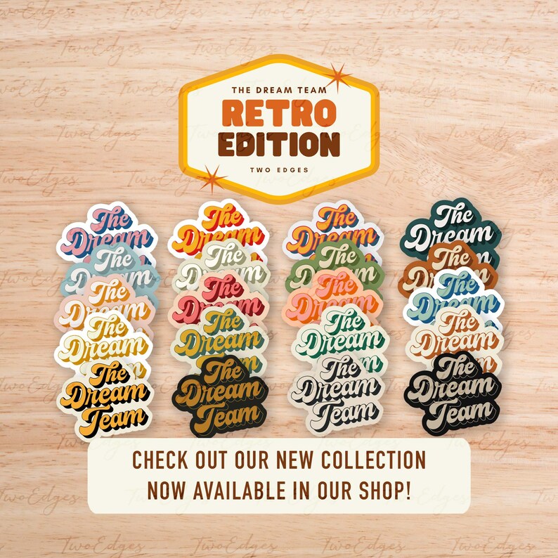 The Dream Team Matte Decal Sticker Pack - Teamwork , Team Effort , Gift ...