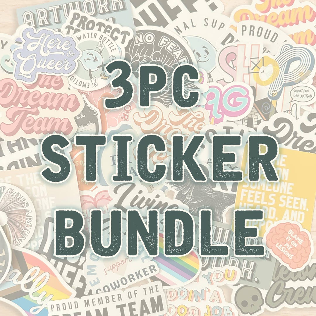 3pc Mix & Match Sticker Bundle - Etsy