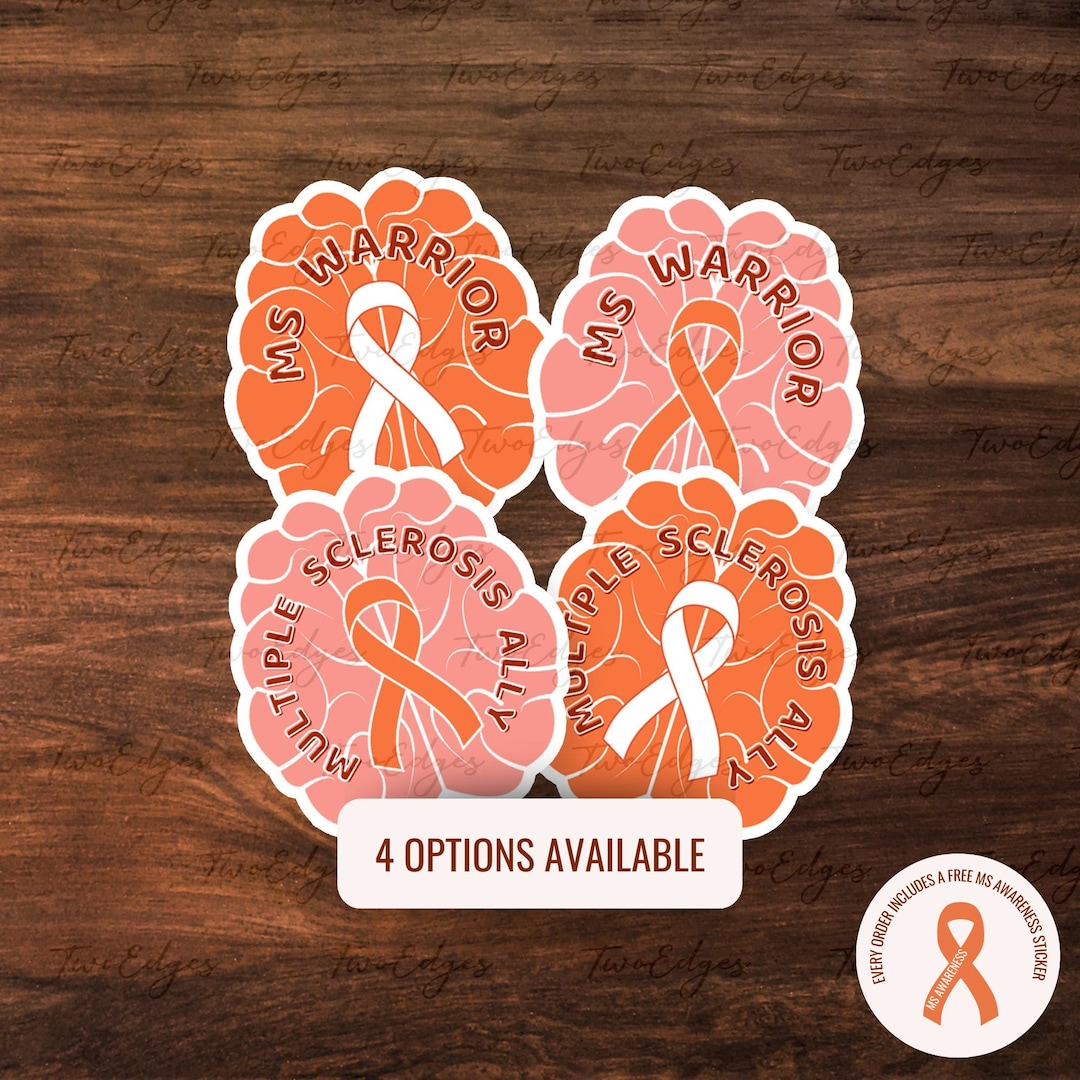 Multiple Sclerosis Warrior Matte Decal Sticker - MS Ally Support ...