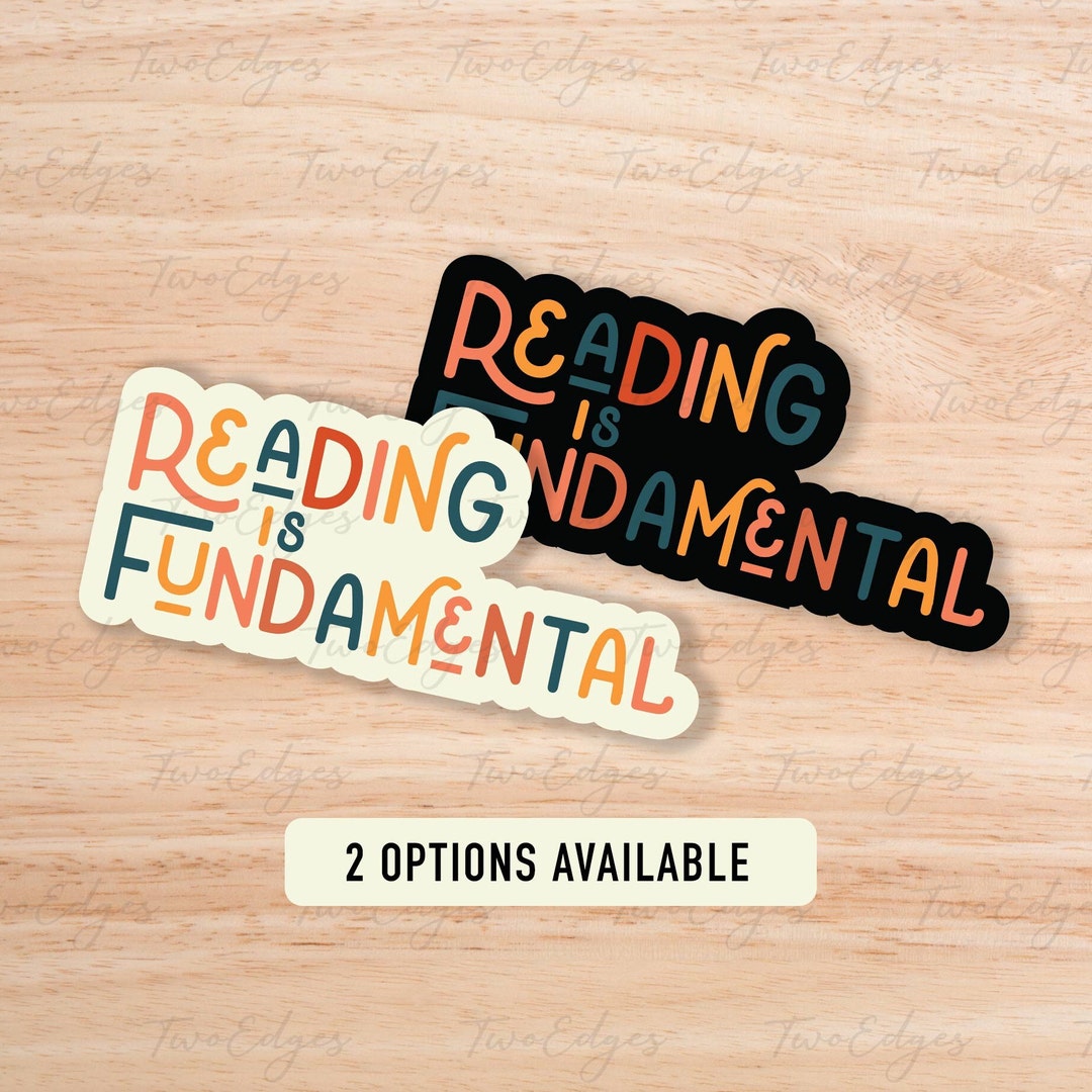 Reading is Fundamental Matte Decal Sticker - Gift for Them, Spill the ...