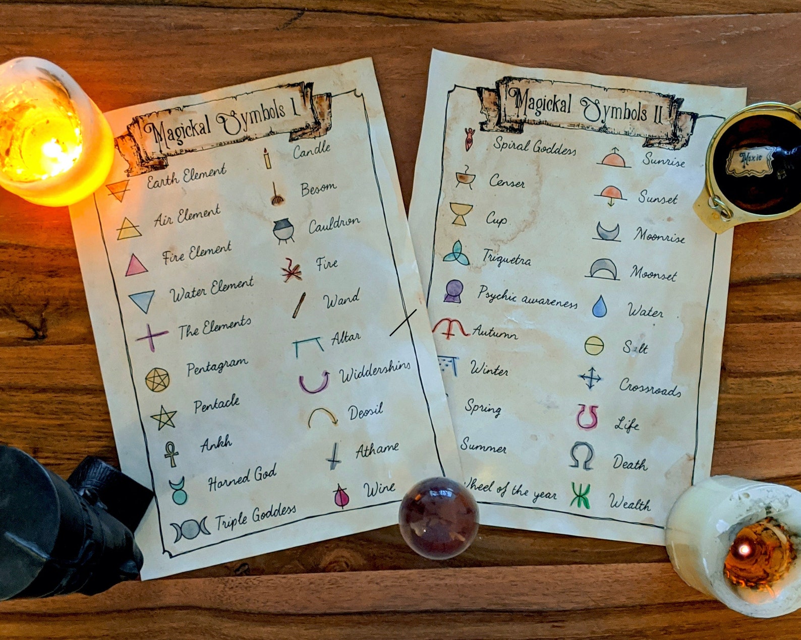 Magical Symbols Book of Shadows PDF | Etsy