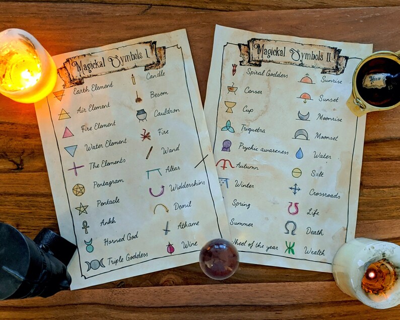 Magical Symbols Book of Shadows PDF | Etsy