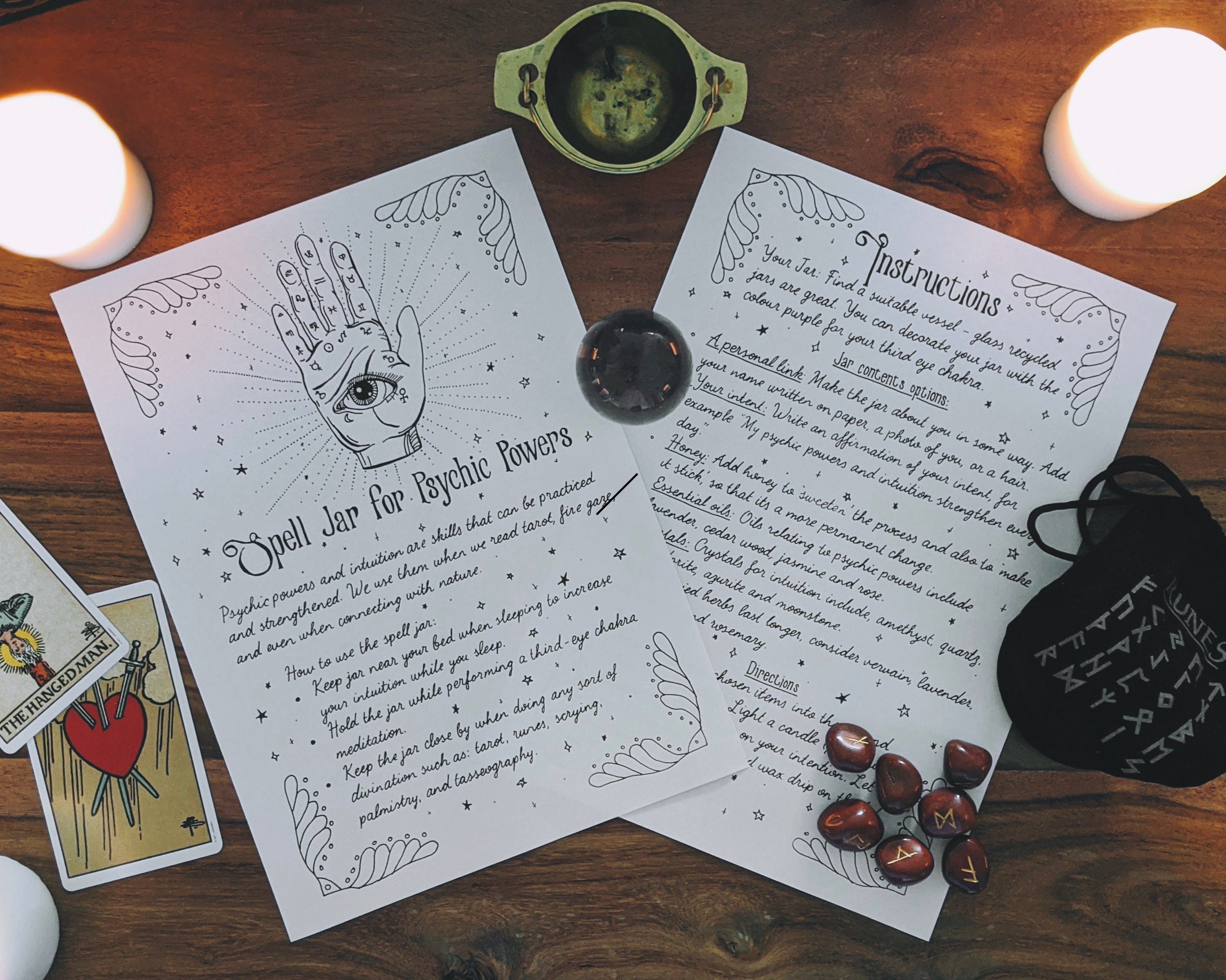 Magic Spells Pack - Witchcraft Starter Kit - Book of Shadows Pages ...