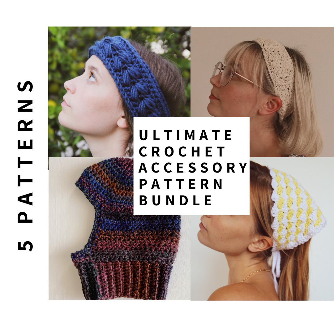 Ultimate Crochet Accessory Pattern Bundle | Crochet Balaclava Pattern ...