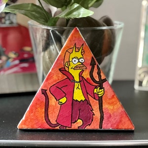 The Simpsons Tree House of Horror Devil Ned Flanders Hand Drawn and ...