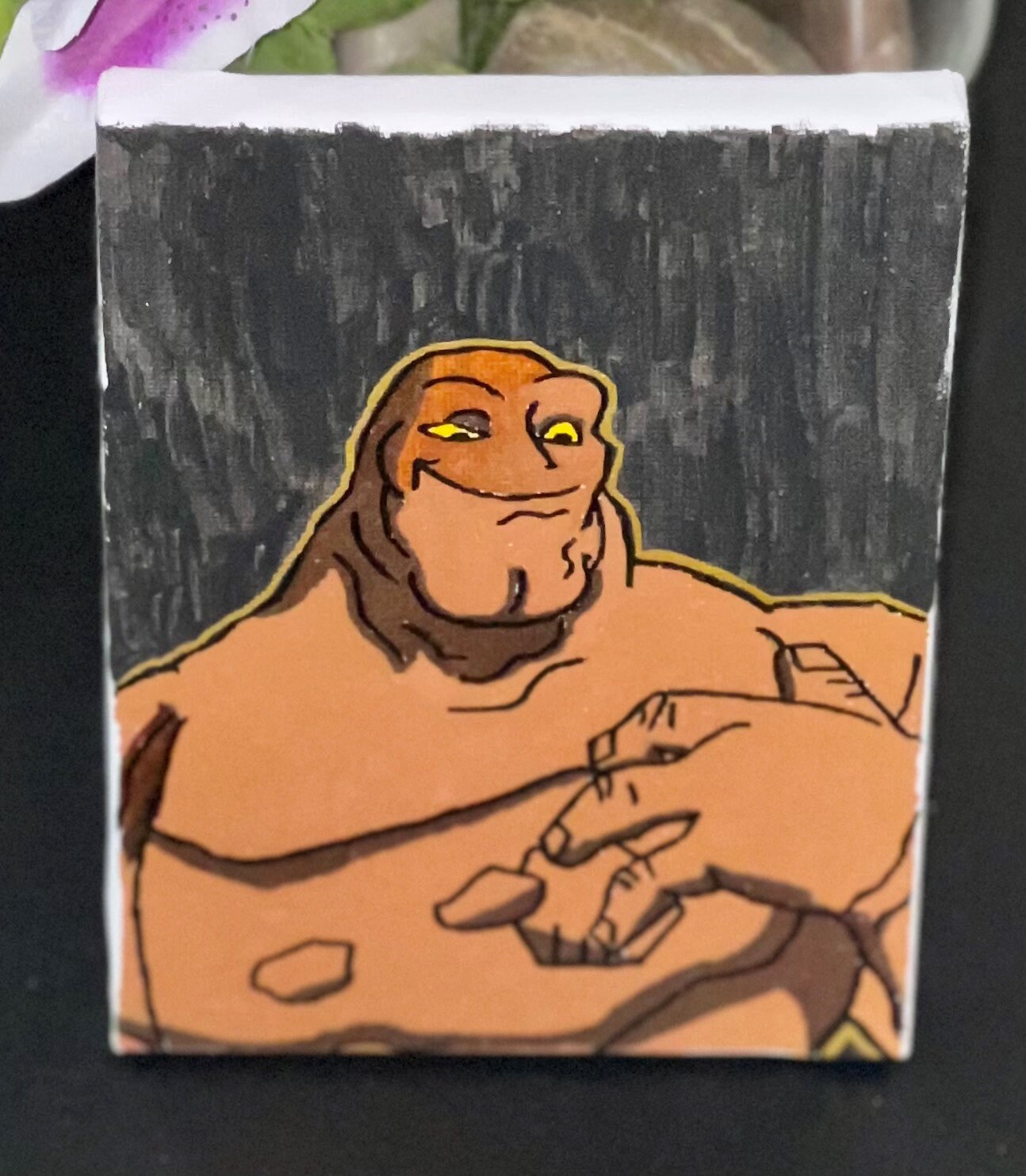 Harley Quinn Clayface Hand Drawn and Painted Canvas - Etsy