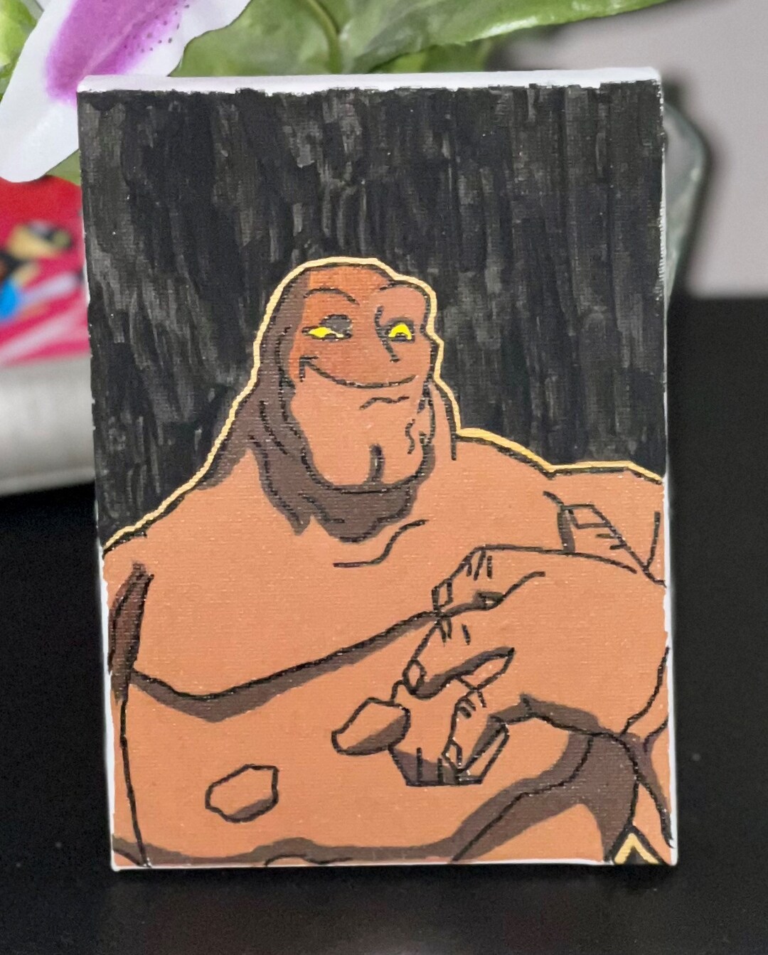 Harley Quinn - Clayface - Hand Drawn and Painted Canvas - Etsy