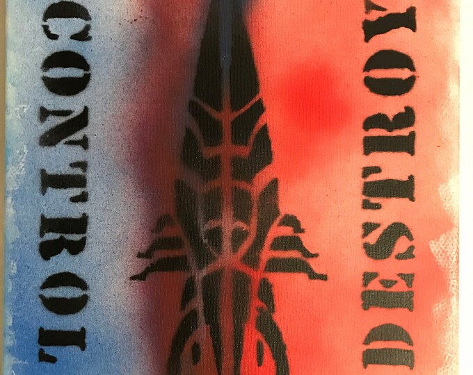 A Nightmare on Elm Street - Freddy Krueger - Canvas Spray Paint Art ...