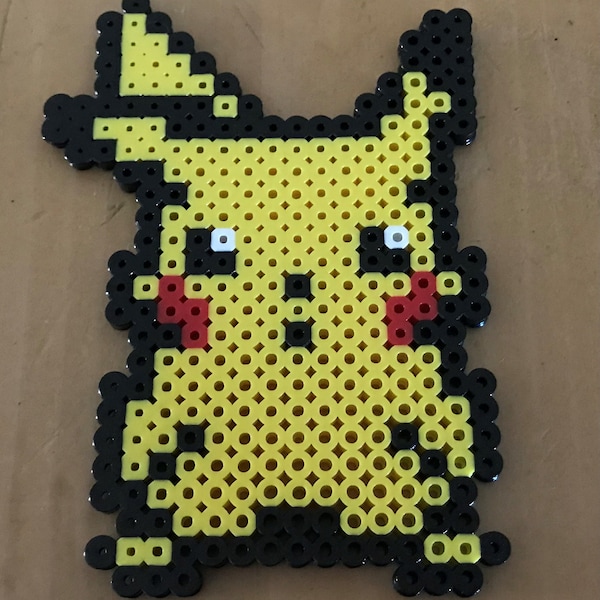 Pikachu Perler - Etsy