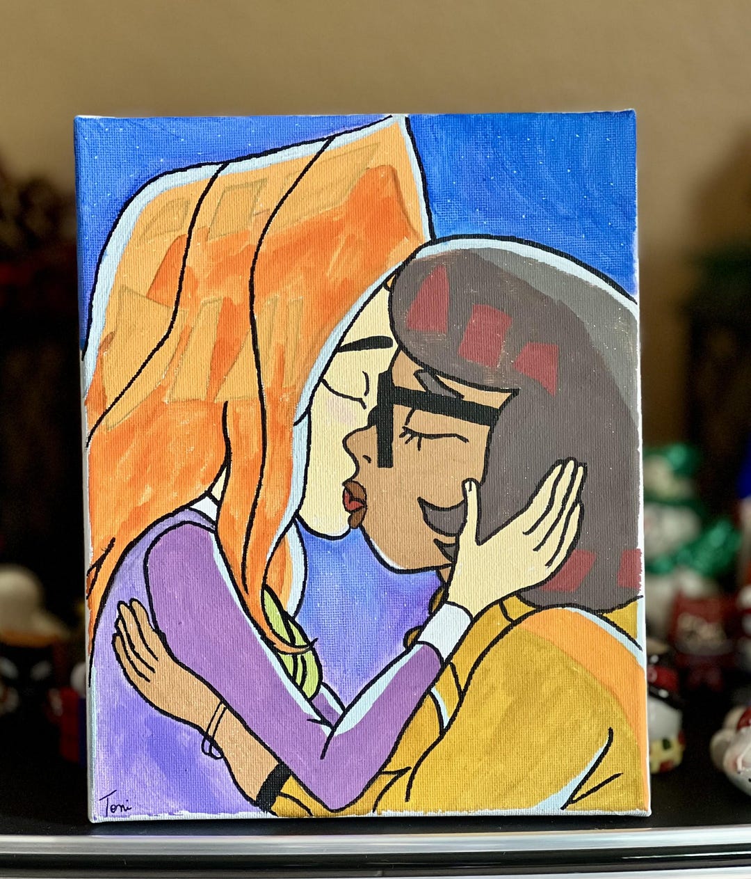 Velma - Velma and Daphne - Hand Drawn and Painted Canvas - Etsy