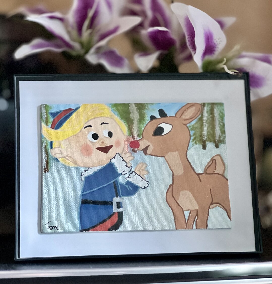 Rudolph the Red Nosed Reindeer Rudolph and Hermey Hand Drawn and ...